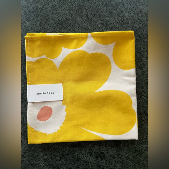 Marimekko | Dining | Marimekko Unikko Cloth Napkin Set 3 Pieces Yellow ...